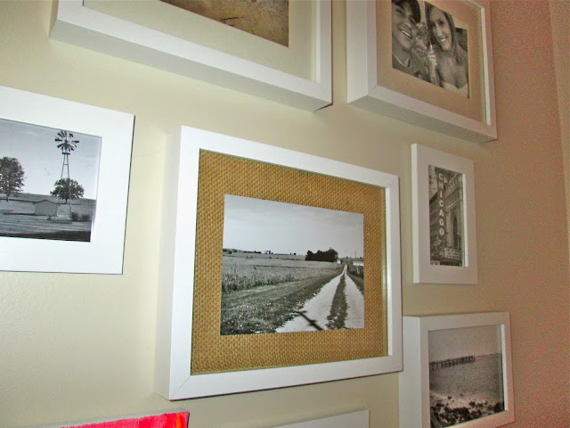 This Little House of Mine: Easy Burlap Frame Mat