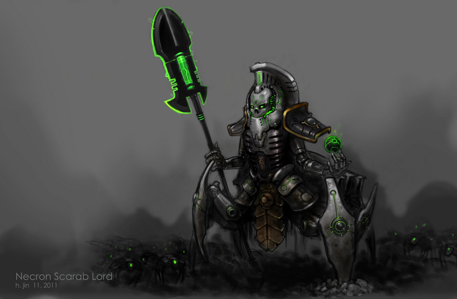 necron scarab lord concept | alex jin