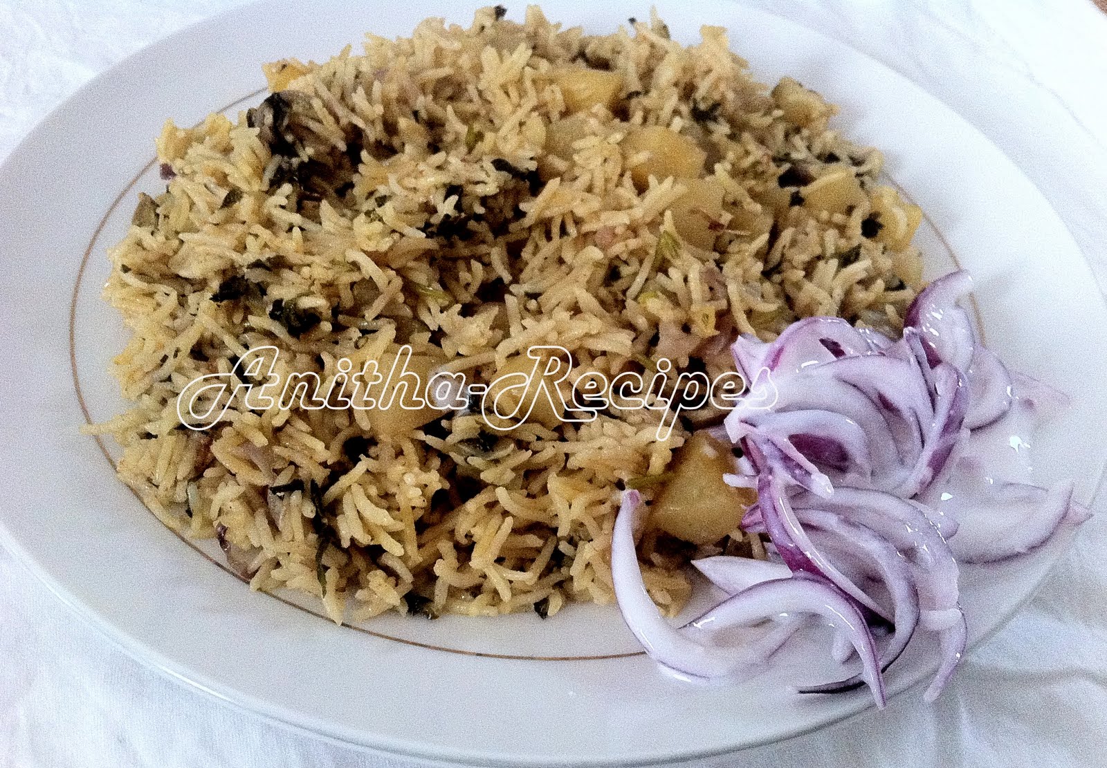 Aloo Tehri - Indian Samayal Recipes - Anitha Recipes