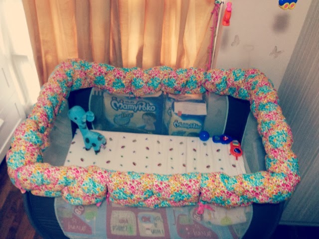 We were all made beautifully: DIY Baby Cot/Playpen Bumper for Baby EJ