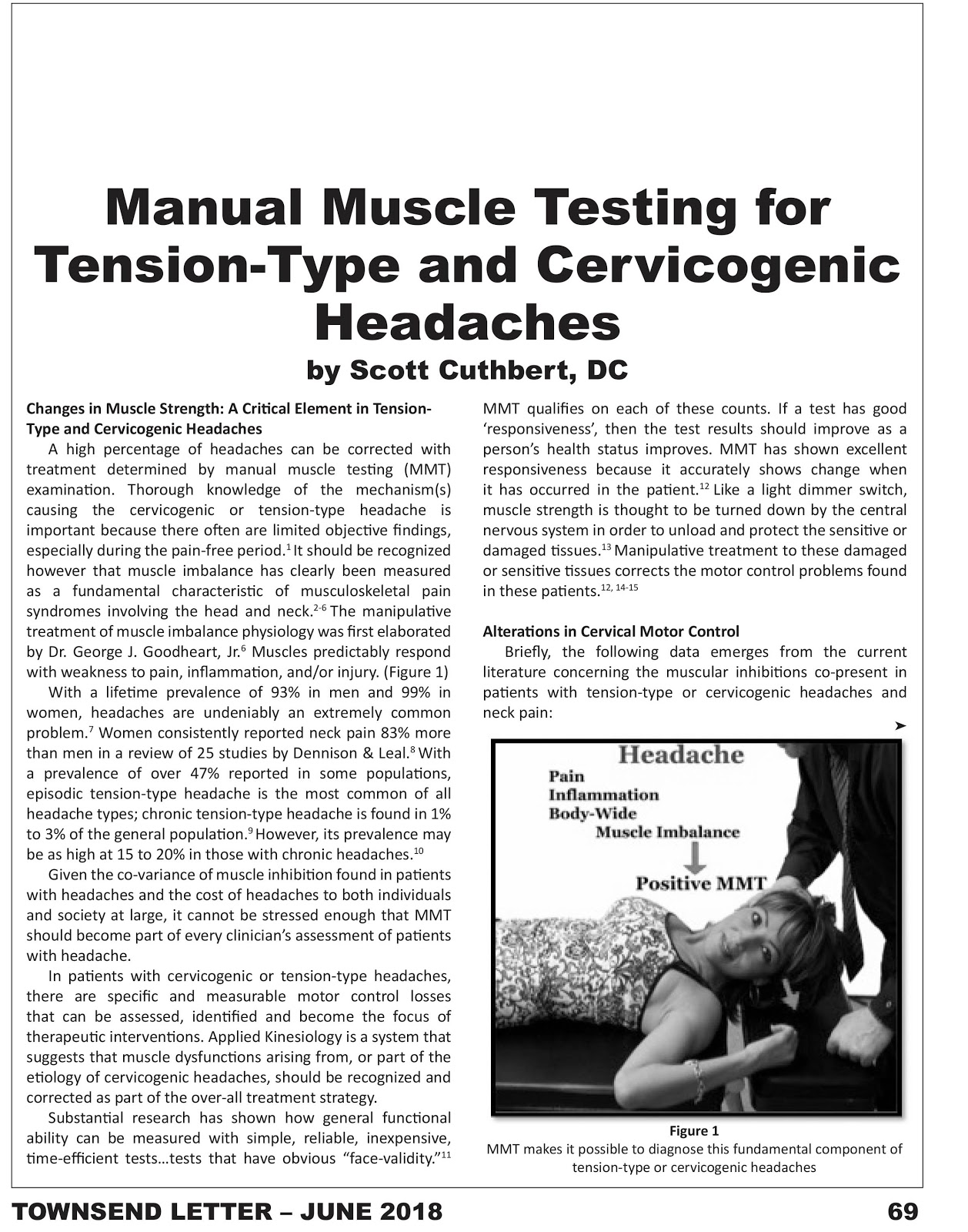 Dr. Scott Cuthbert: Manual Muscle Testing for Tension-Type and ...