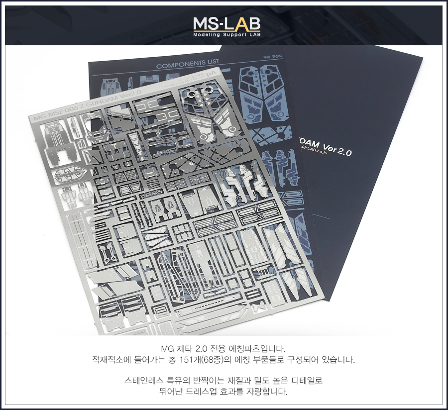 [MS-LAB] MG Z(제타) 건담 2.0 에칭 및 옵션 파츠 출시! ~ 어바웃하비
