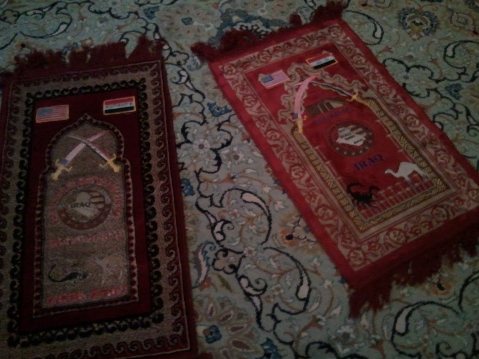 Iraqi "Prayer Rugs", جانماز, سجادة for the US Army