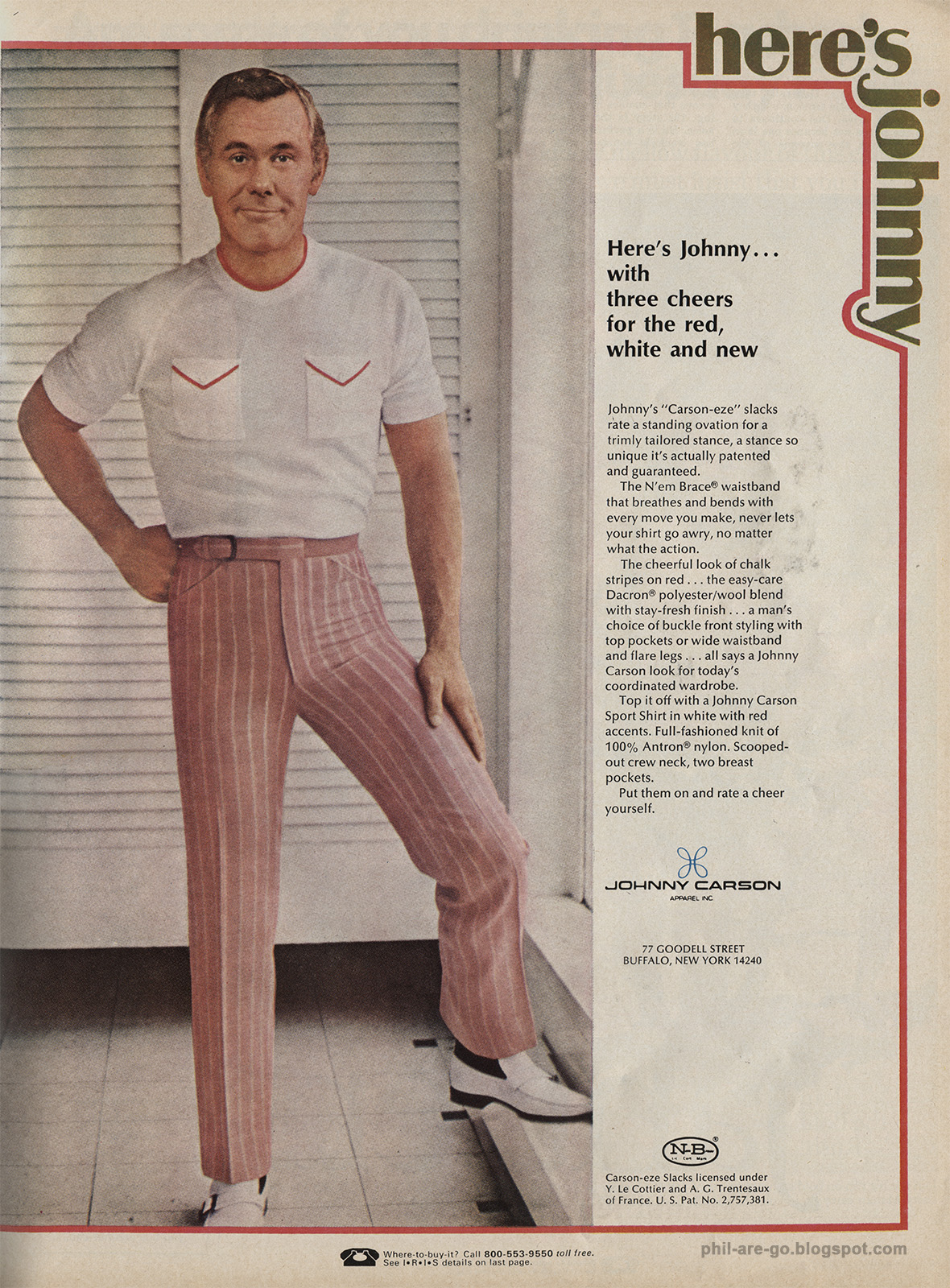 Phil Are Go!: Johnny Carson Apparel - Heeeeeere's Johnny... ('s head)!!!