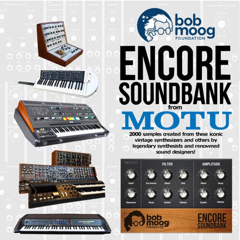 MATRIXSYNTH: MOTU Releases The Bob Moog Foundation Encore Soundbank