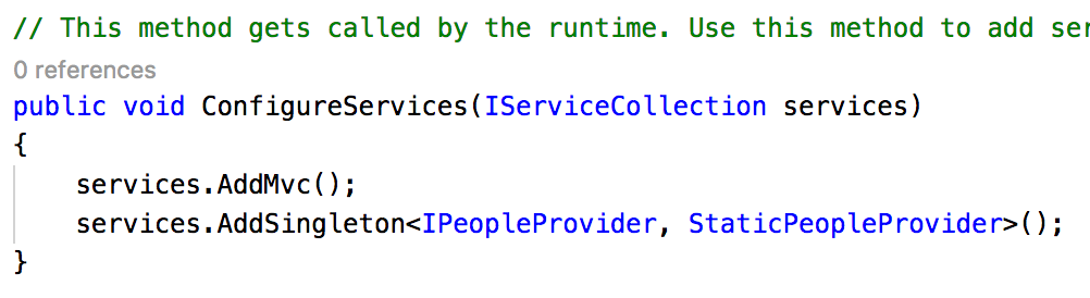 Jeremy Bytes: Using the Built-In Dependency Injection in ASP.NET Core 2.0 Jeremy Bytes: Using the Built-In Dependency Injection in ASP.NET Core 2.0