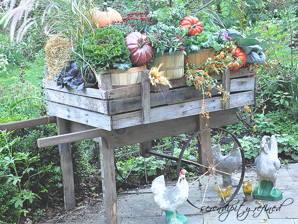 Serendipity Refined Blog: Iron Wheels and Pallet Wood: Building A ...