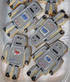 The Nystrom Family: Robot Cookies for Ryan's Robot Party