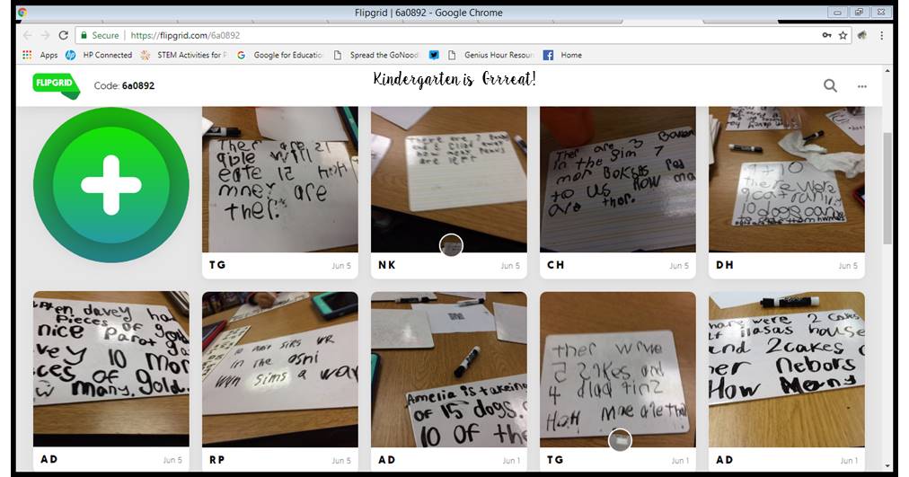 Kindergarten is Grrreat!: Flipgrid in the Kindergarten Classroom