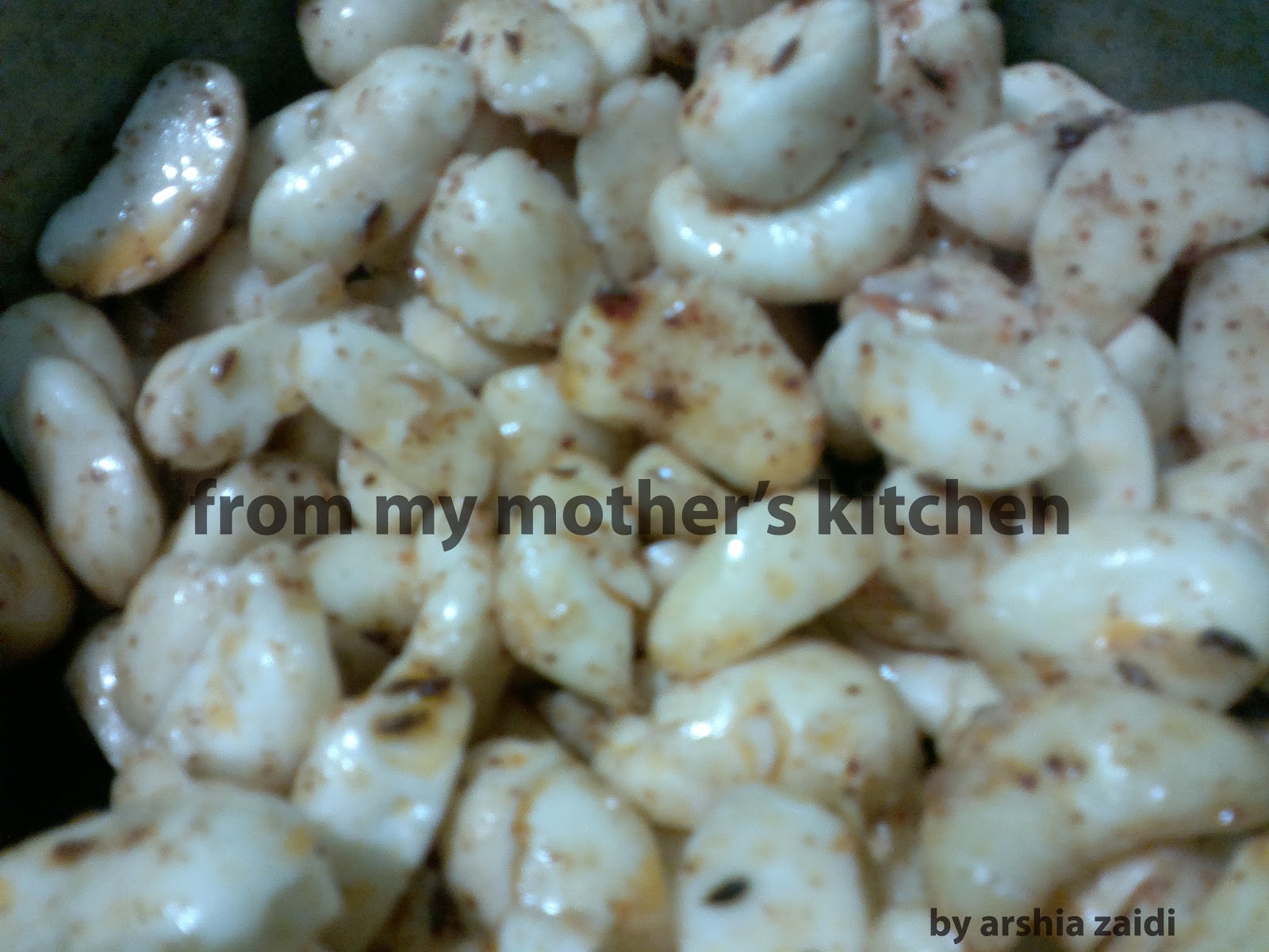 From My Mother's Kitchen: singhade ki sabzi /water chest nut recipe