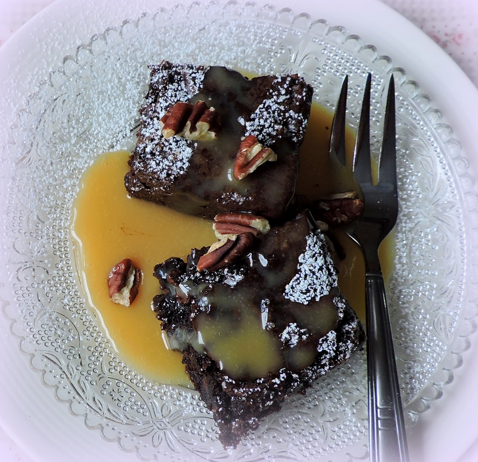 Mochachino Brownies with White Mocha Sauce | The English Kitchen