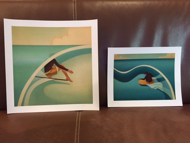 3939: HOBIE SURFBOARD ＆ Tyler Warren art