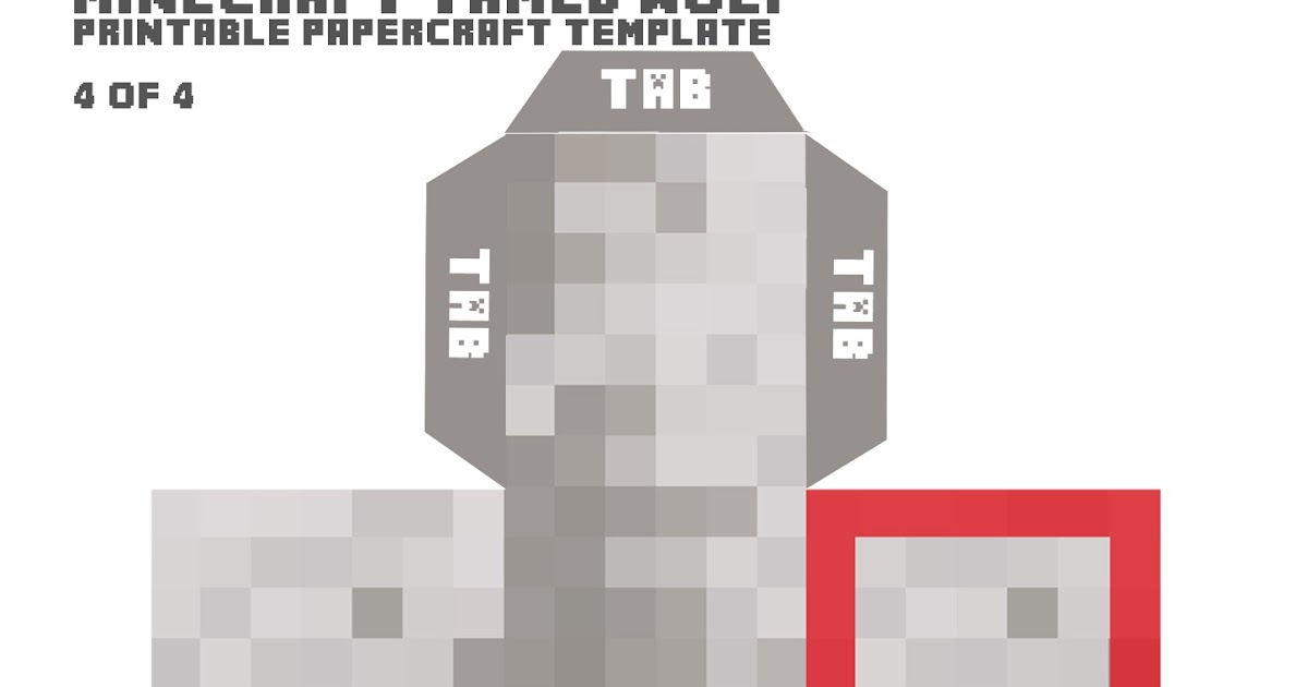paper craft: NEW 896 PAPERCRAFT MINECRAFT WOLF
