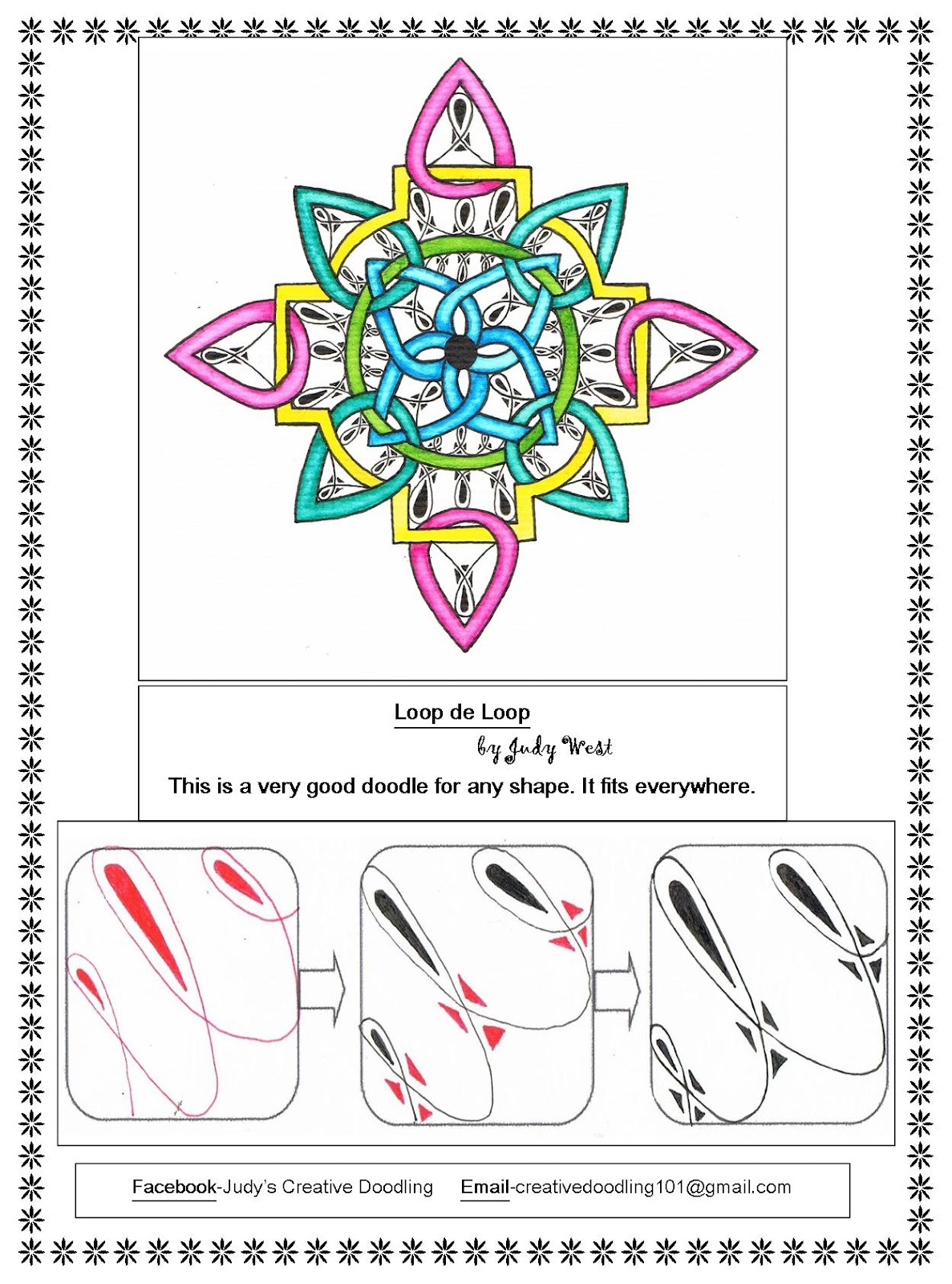Creative Doodling with Judy West: Loop de Loop Distructions