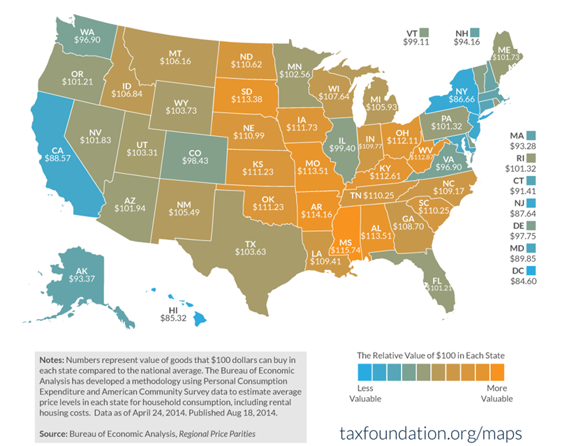 Purchasing Power In The 50 U.S. States | Investing.com