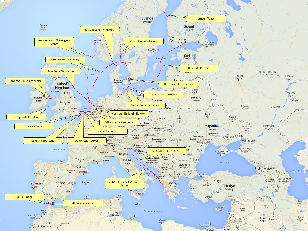 Klm Route Map Europe