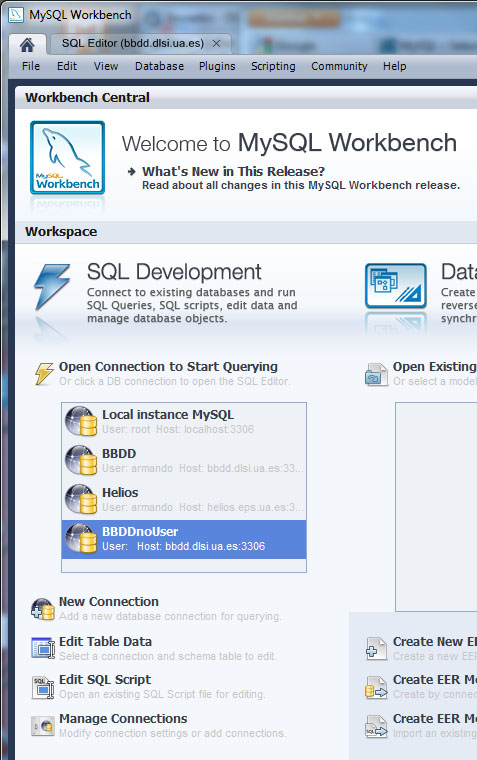 FBDblog: MySQL Workbench y conectar con cualquier usuario