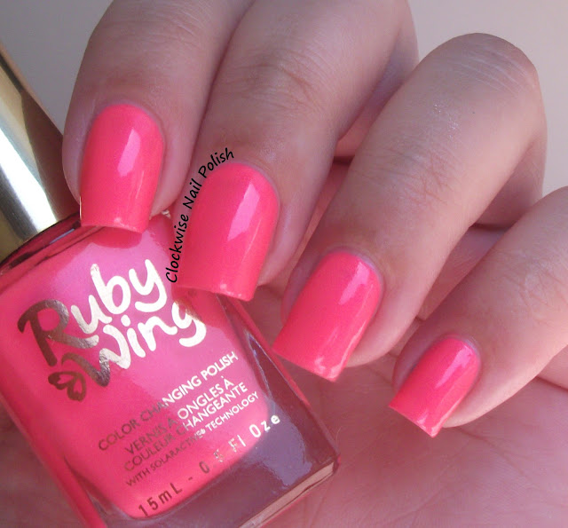 The Clockwise Nail Polish: Ruby Wing Shipwrecked, Behind the Bleachers & Pretty in Pink Color ...