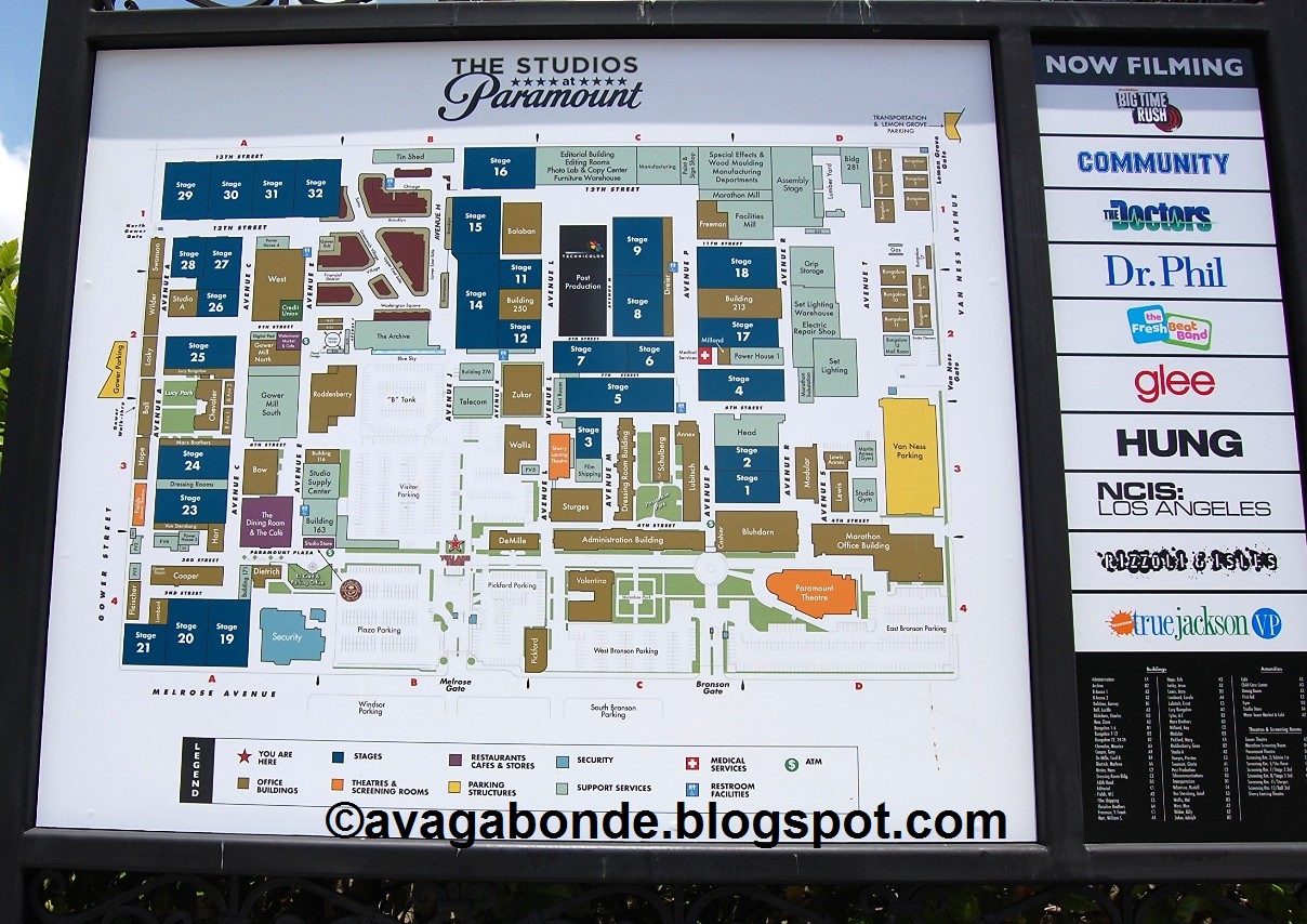 Paramount Studios Map