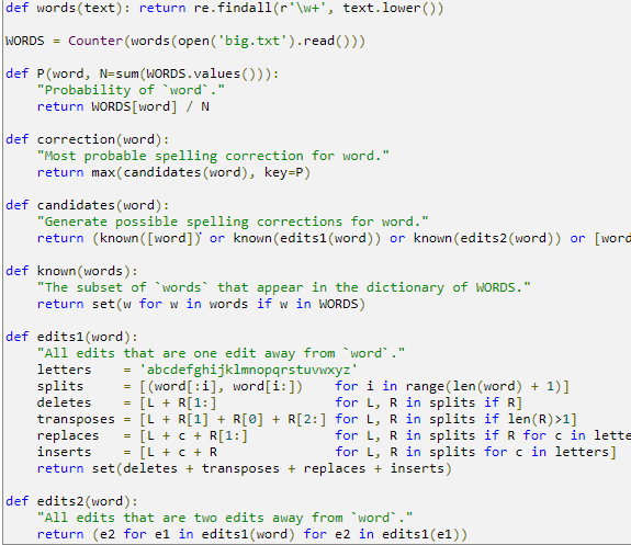 SPELLING CORRECTION IN INFORMATION RETRIEVAL
