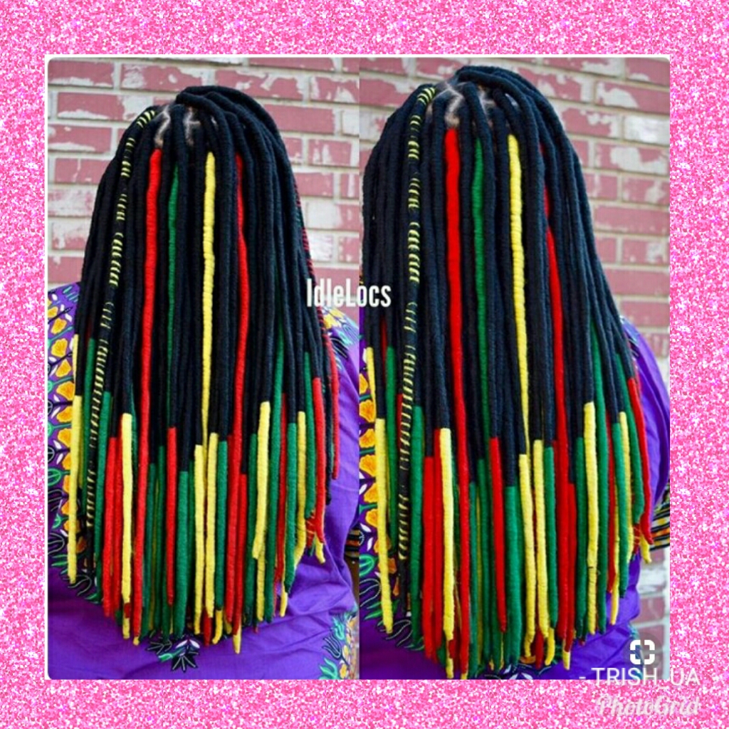 COLOURFUL FAUX LOCS