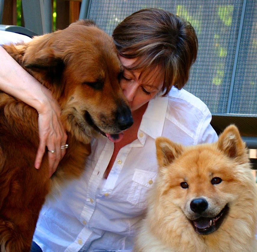 Barbara Barth "Writer With Dogs": Author Valerie Connors with Ginger ...