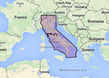 A nous la Californie: 5 comparaisons de taille entre USA et Europe