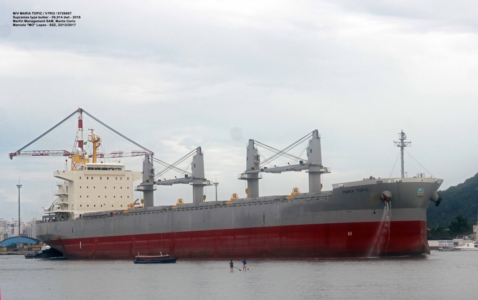 Santos Shiplovers: M/V Maria Topic / V7RI3, Owned by Marfin Management ...