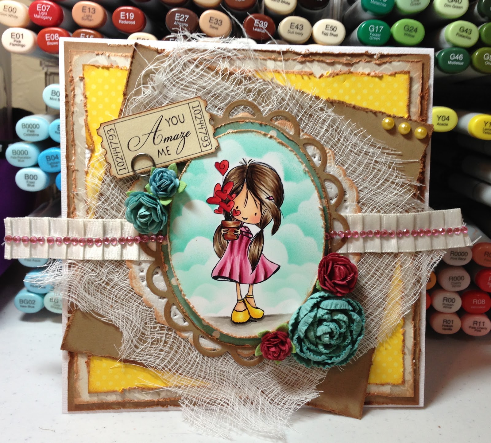 Colorful Copic Creations: Tiddly Ink Challenge #110