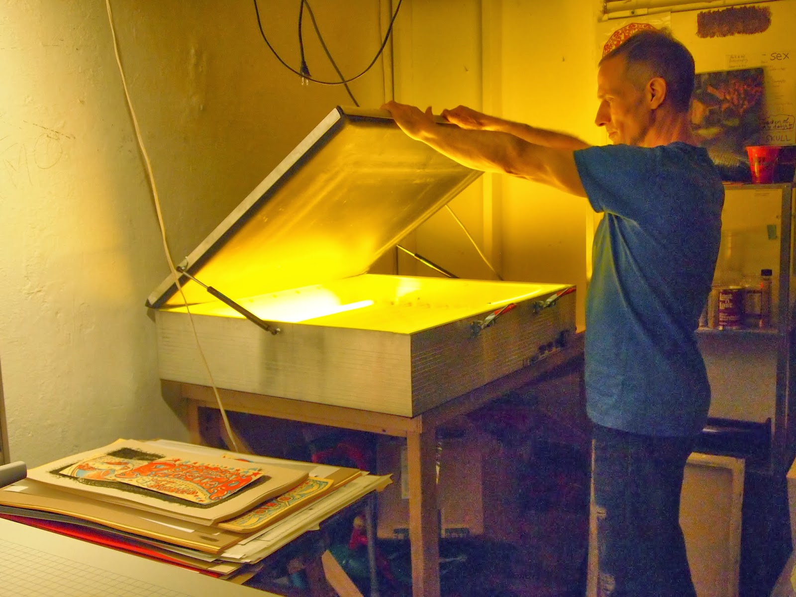 INSIDE THE ROCK POSTER FRAME BLOG: David Welker Studio Visit By Matthew ...