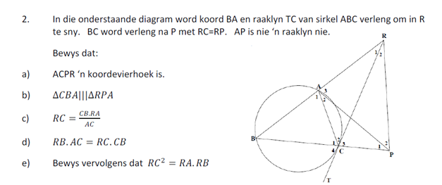 Bulldogs Math minds: EUKLIDIESE MEETKUNDE GEMENGDE OEFENING