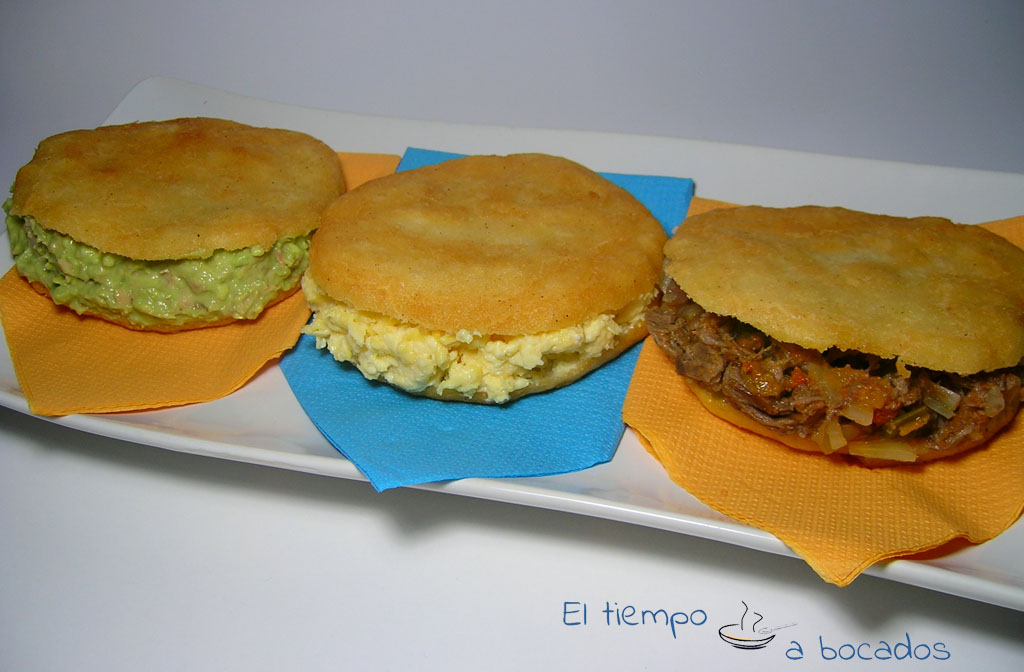 El tiempo a bocados: Arepas variadas