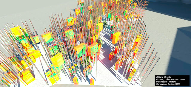 Floating Cubes Art Installation | Concept Project | Dana Krystle's ...