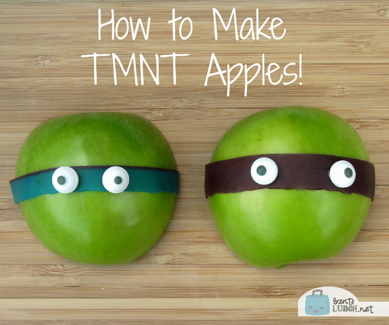 How to Make Teenage Mutant Ninja Turtle Apples (And a Bento!)