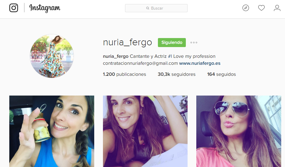 Nuria Fergó Web: Nuria supera los 30 mil seguidores en su cuenta de ...