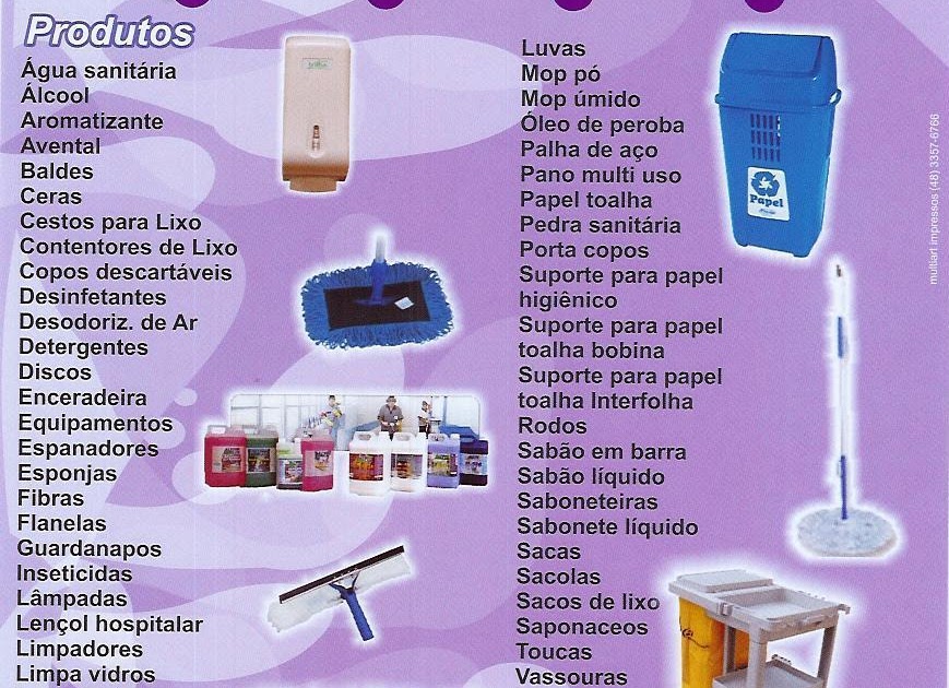 Center Limp Produtos de Limpeza: Portfólio de produtos