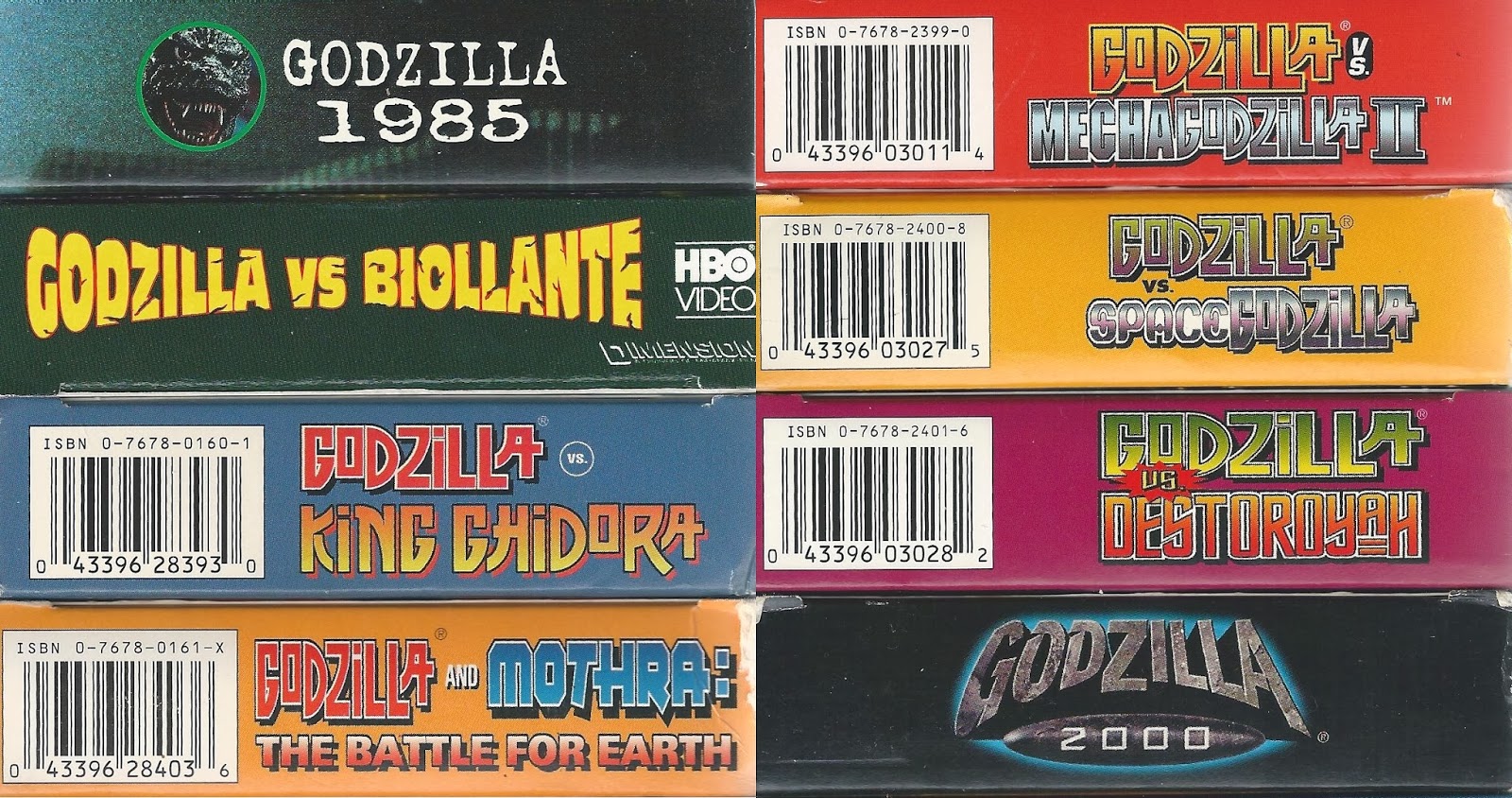 the sphinx: Godzilla VHS from the USA!