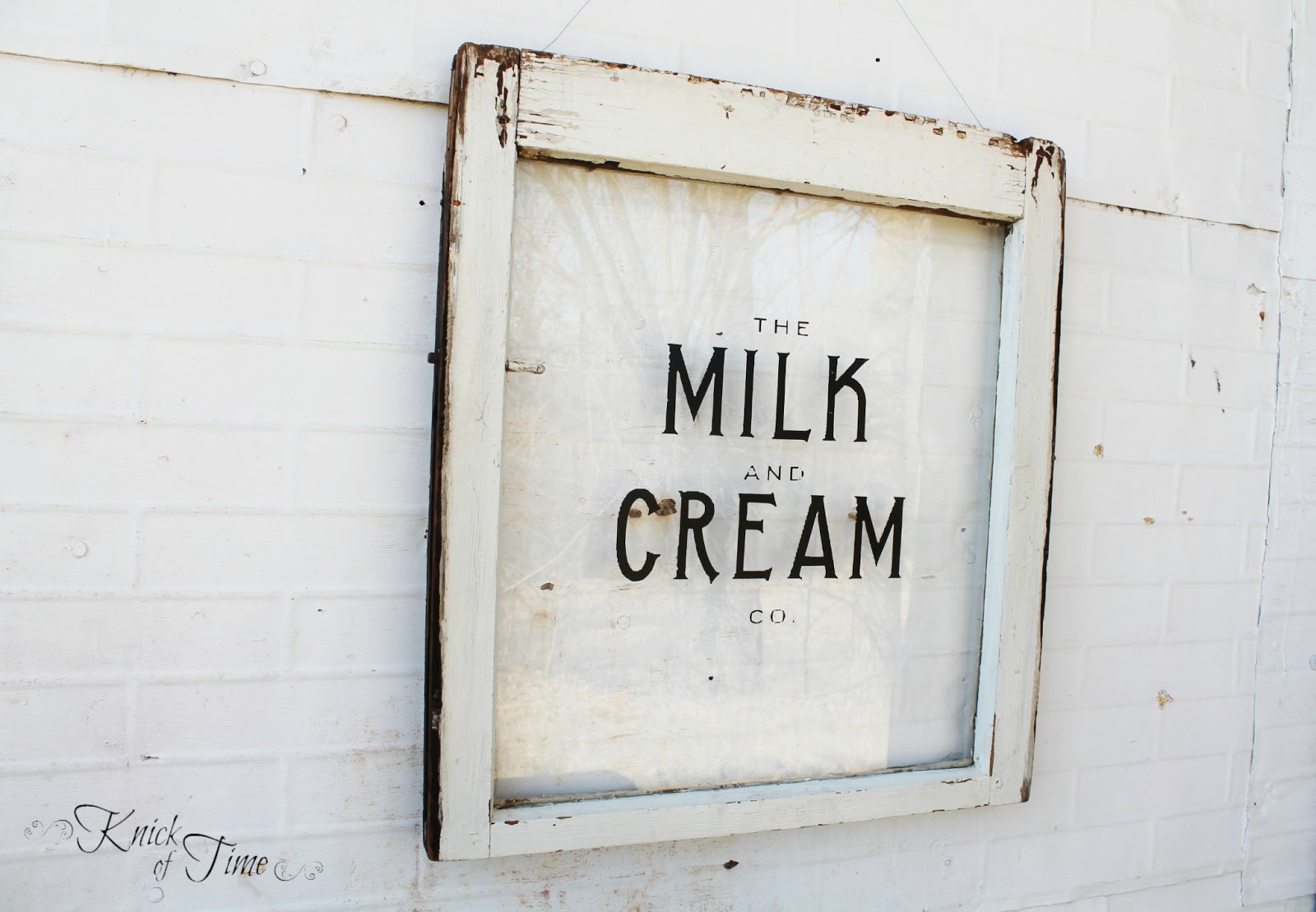 Milk and Cream Co. Sign - Knick of Time