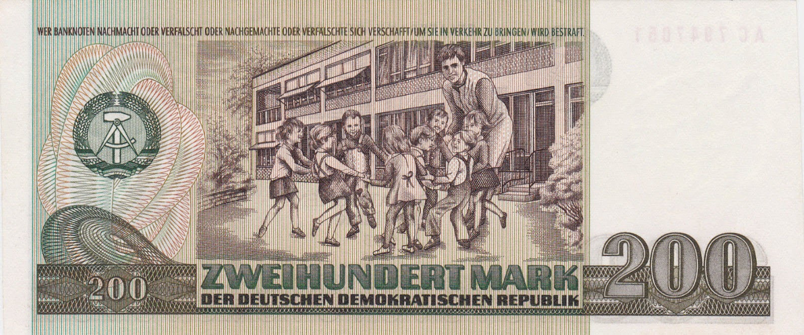 Germany DDR 200 Mark banknote 1985|World Banknotes & Coins Pictures ...