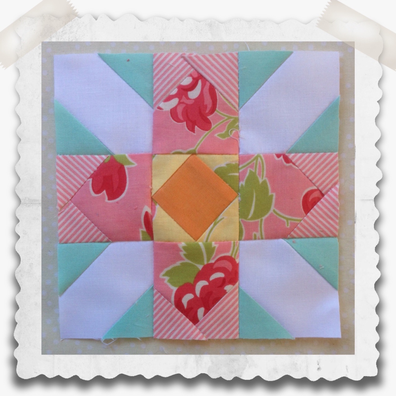 Chatelaine- Free BOW Sampler Quilt Block 82 - Threadbare Creations