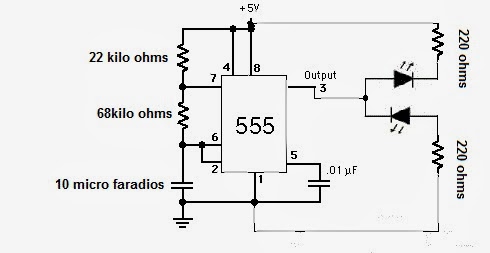 semaforo con dos led utilizando el 555 - Esime-Ipn comunidad Geek