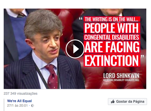 O legalista deficiente fala sobre o aborto: "Pessoas como eu enfrentam ...