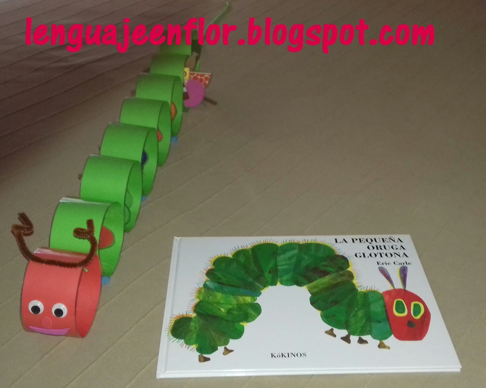 Lenguaje en flor: MANIPULANDO CUENTOS: LA PEQUEÑA ORUGA GLOTONA