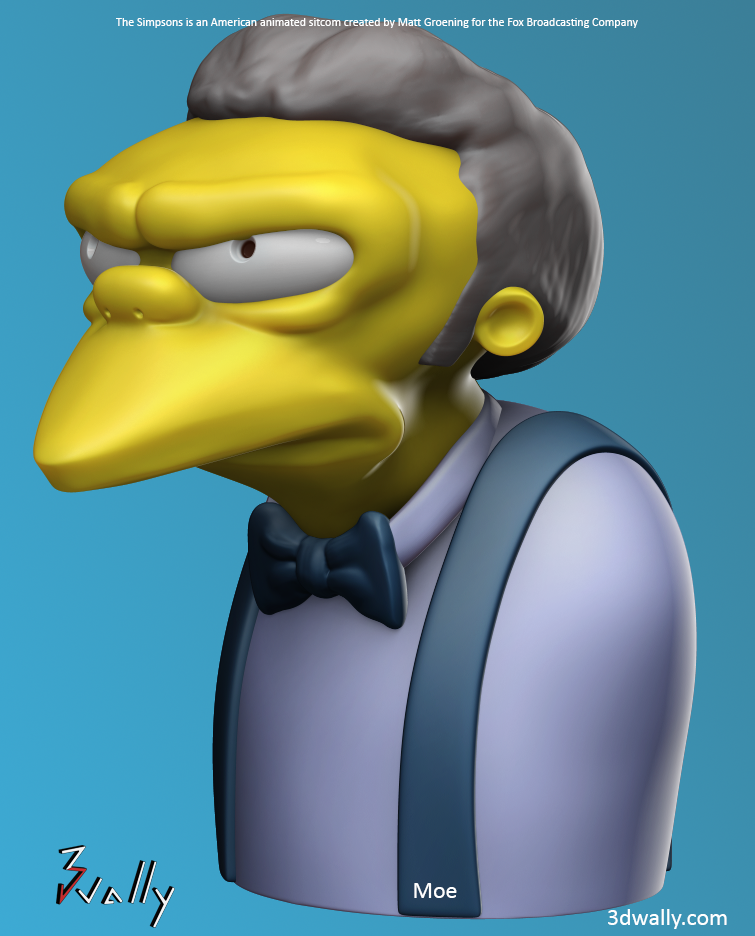 3Dwally: A few characters from the simpsons.