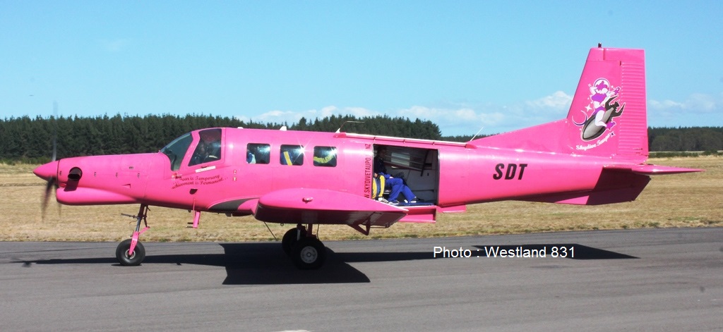 3rd Level New Zealand: Swim for Sky Diving Plane