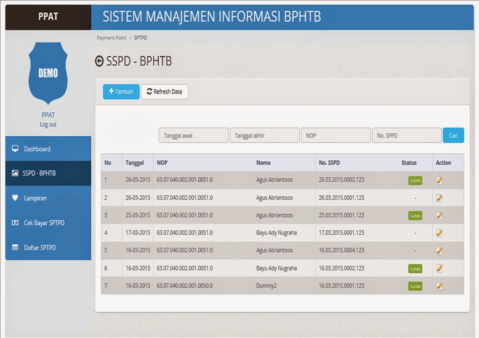 Penginputan Data SSPD-BPHTB Secara Online Oleh PPAT | Aplikasi ...