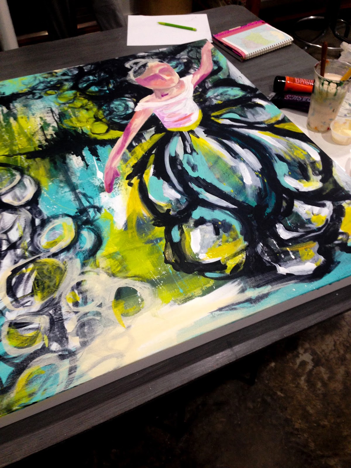 The Art Girl Jackie: Abstract Expressionism meets Post Impressionism