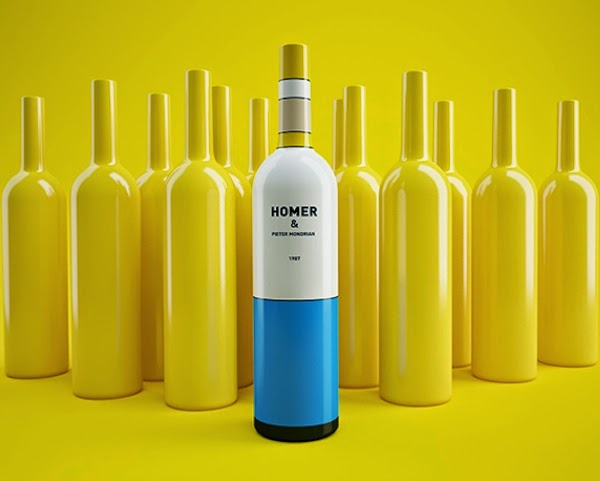 UM COPO DE VINHO COM SIMPSON E MONDRIAN ~ ... And This is Reality