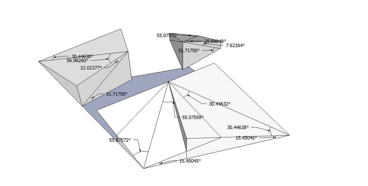 Roof Framing Geometry: Golden Rhombus Parallelogram Roof #4