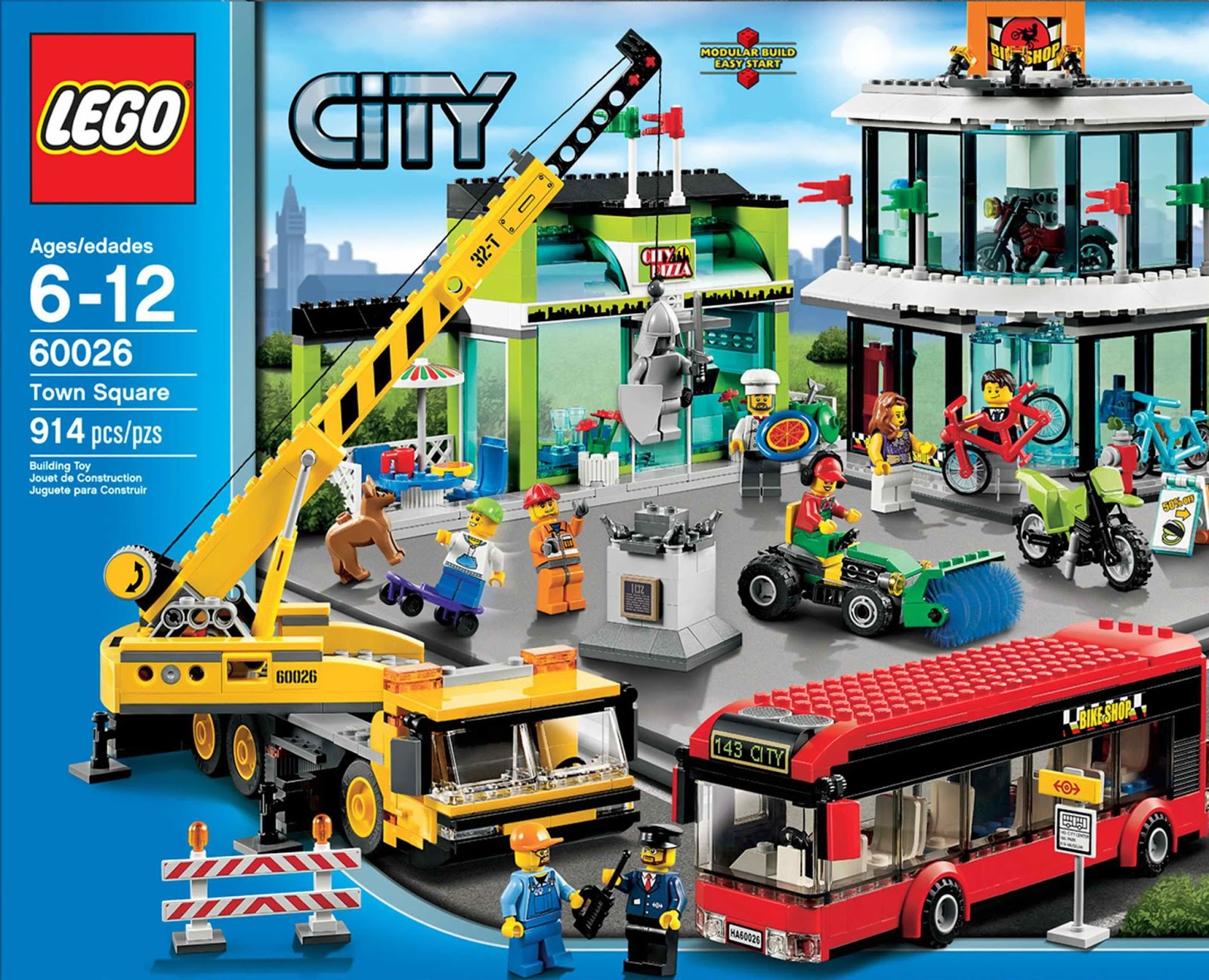 oneTWOBRICK.com: set database: LEGO 60026 town square